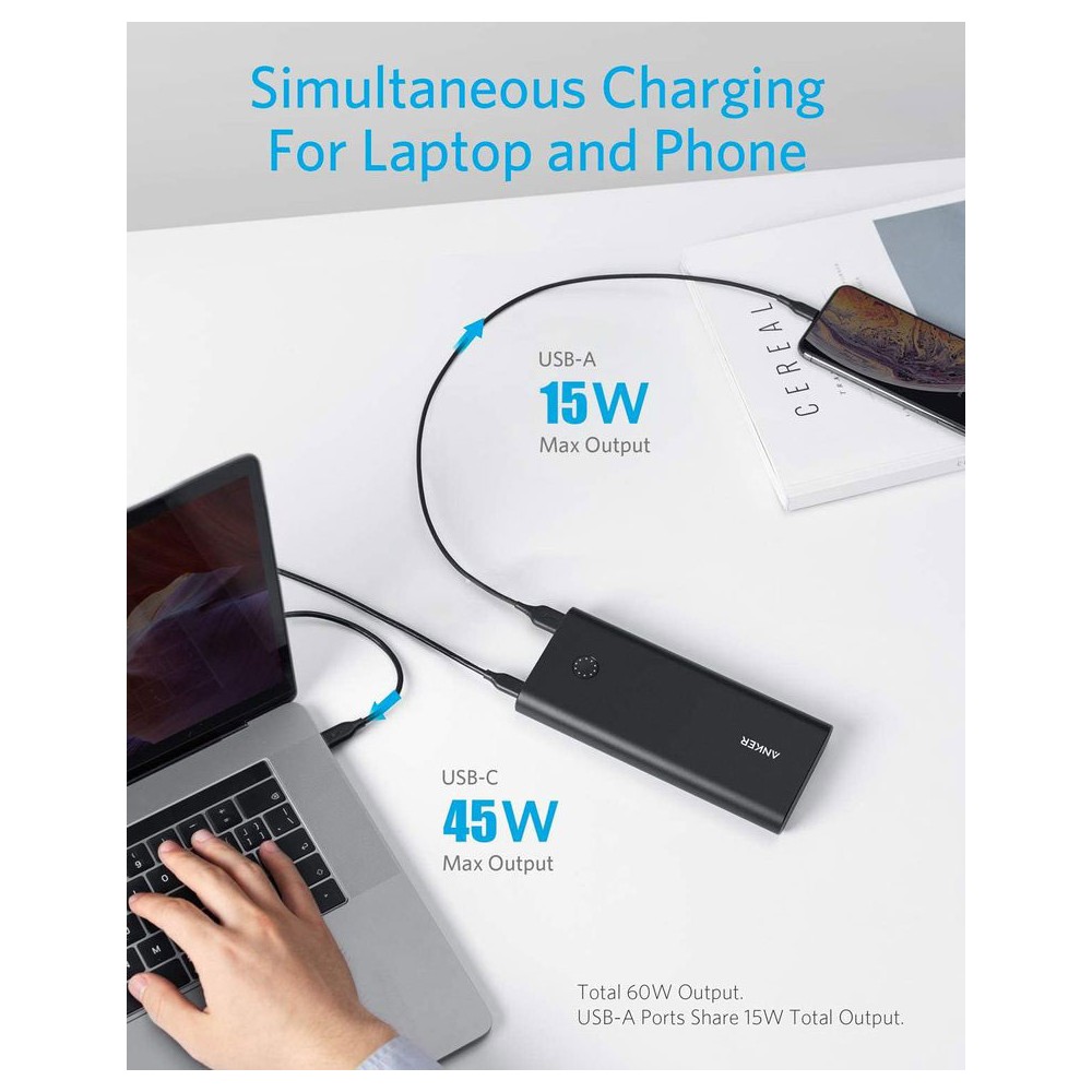 Anker Powercore 26800 M Ah Pd 45w With Powerport Iii Mini 30w B1376k11