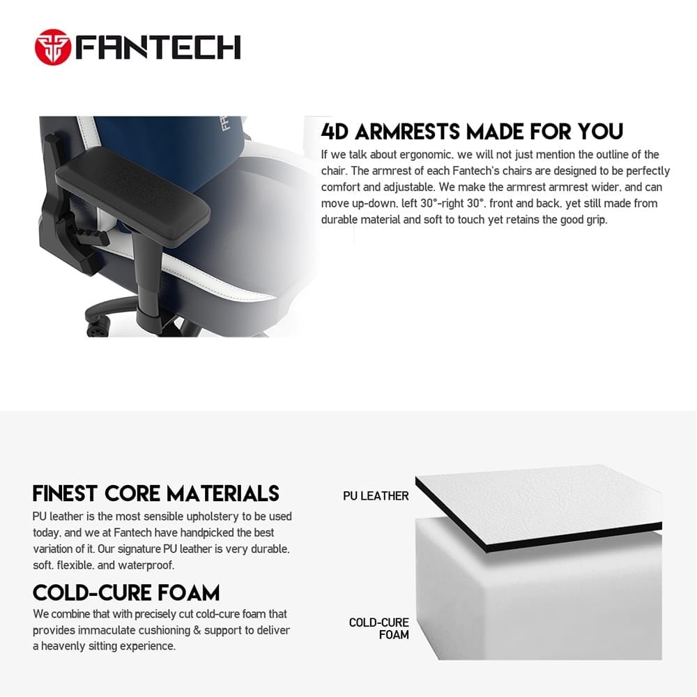 Fantech GC-283 Gaming Chair ALPHA (Red) - 101 Multimedia