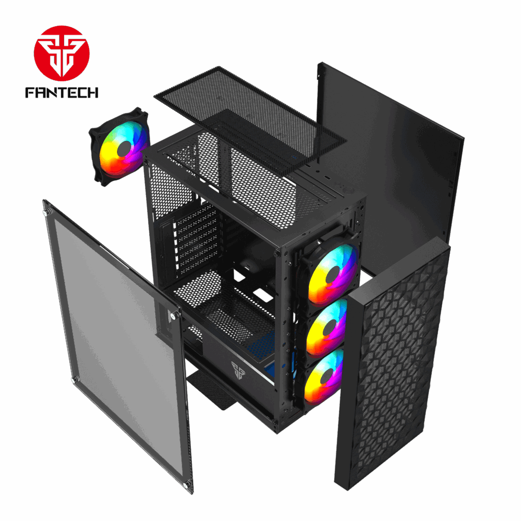 Fantech AERO 2 CG83 Mid Tower Gaming Case — Black - 101 Multimedia