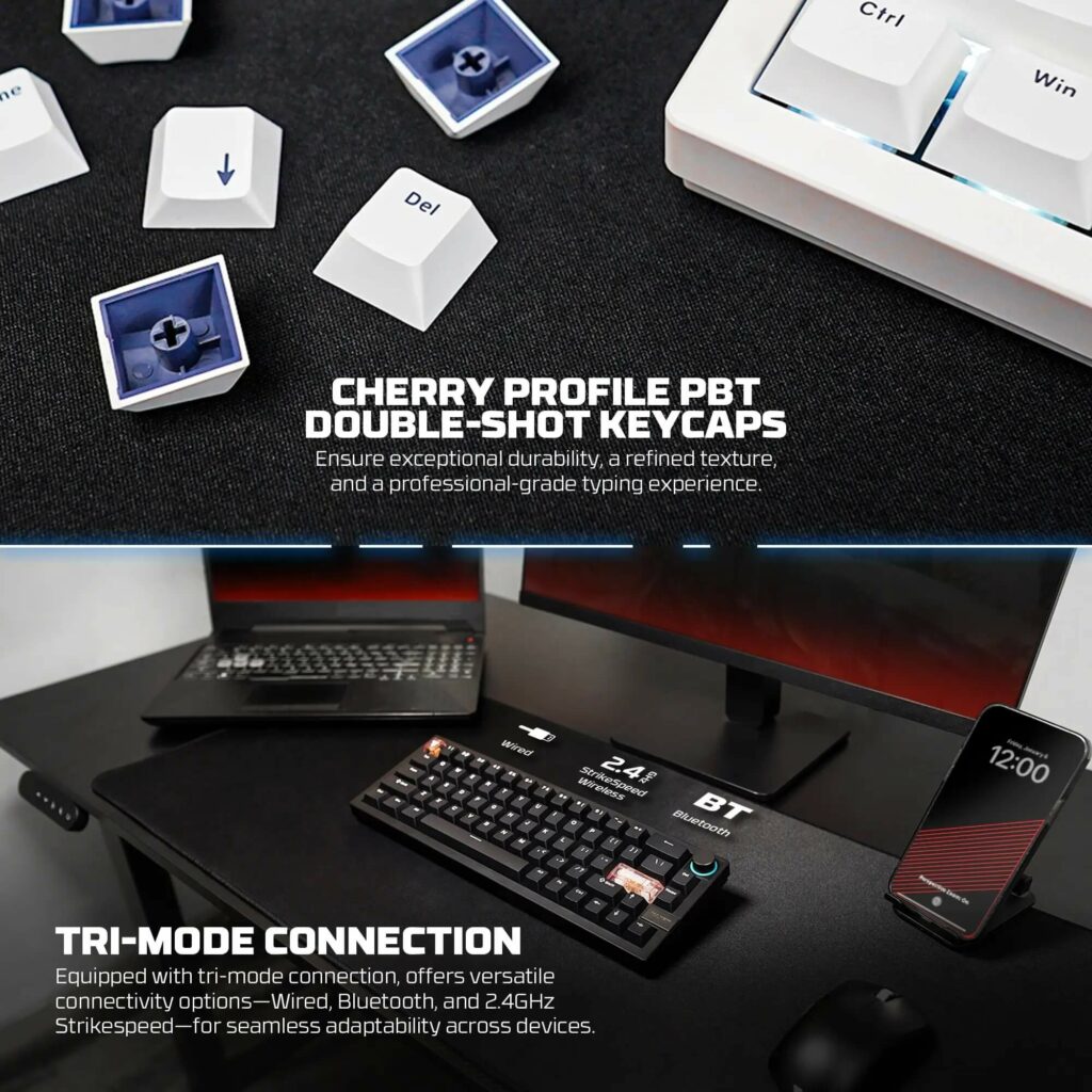 Fantech MK920 Maxfit6 Wireless Mechanical Keyboard - Black (White ...