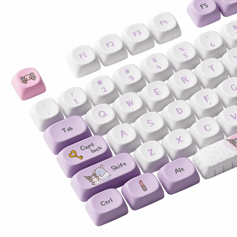 Akko Kuromi Full Keycap Set (JDA Profile) - 101 Multimedia