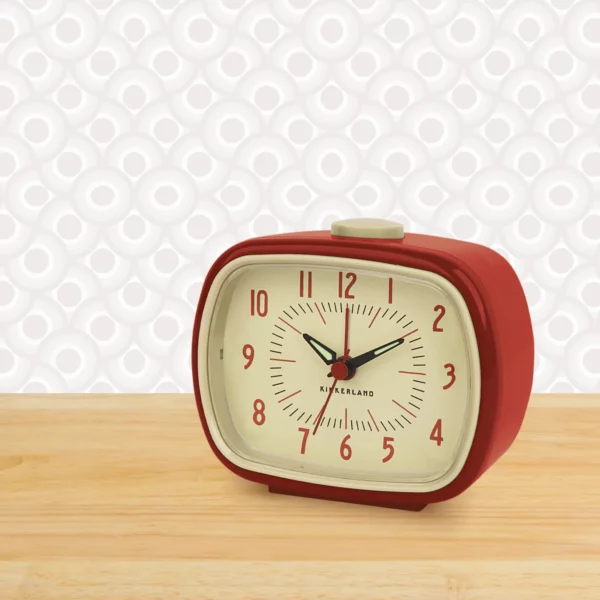 Kikkerland "Retro Alarm Clock – Red" - 101 Multimedia