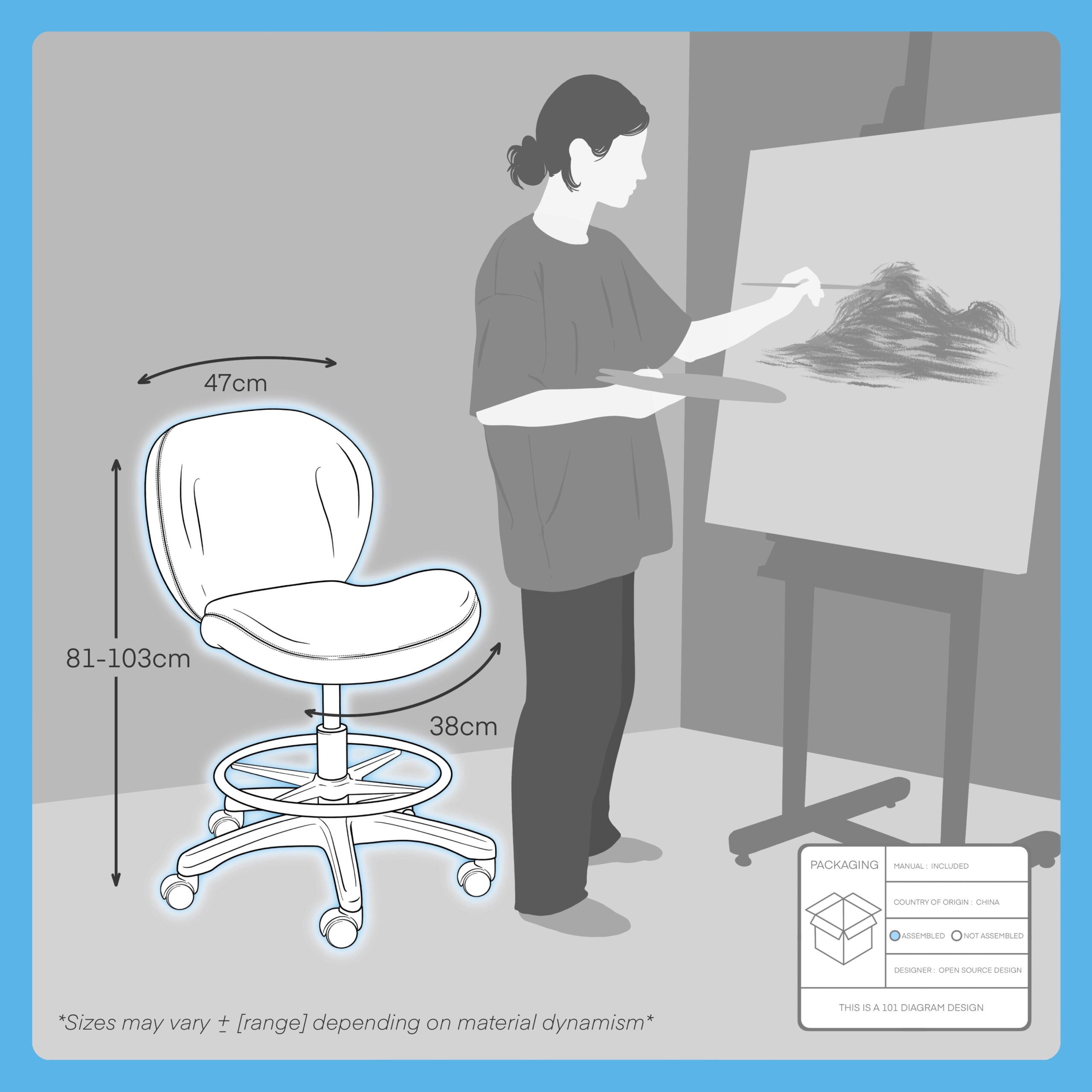 Multifunctional Home Office Chair - 101 Multimedia