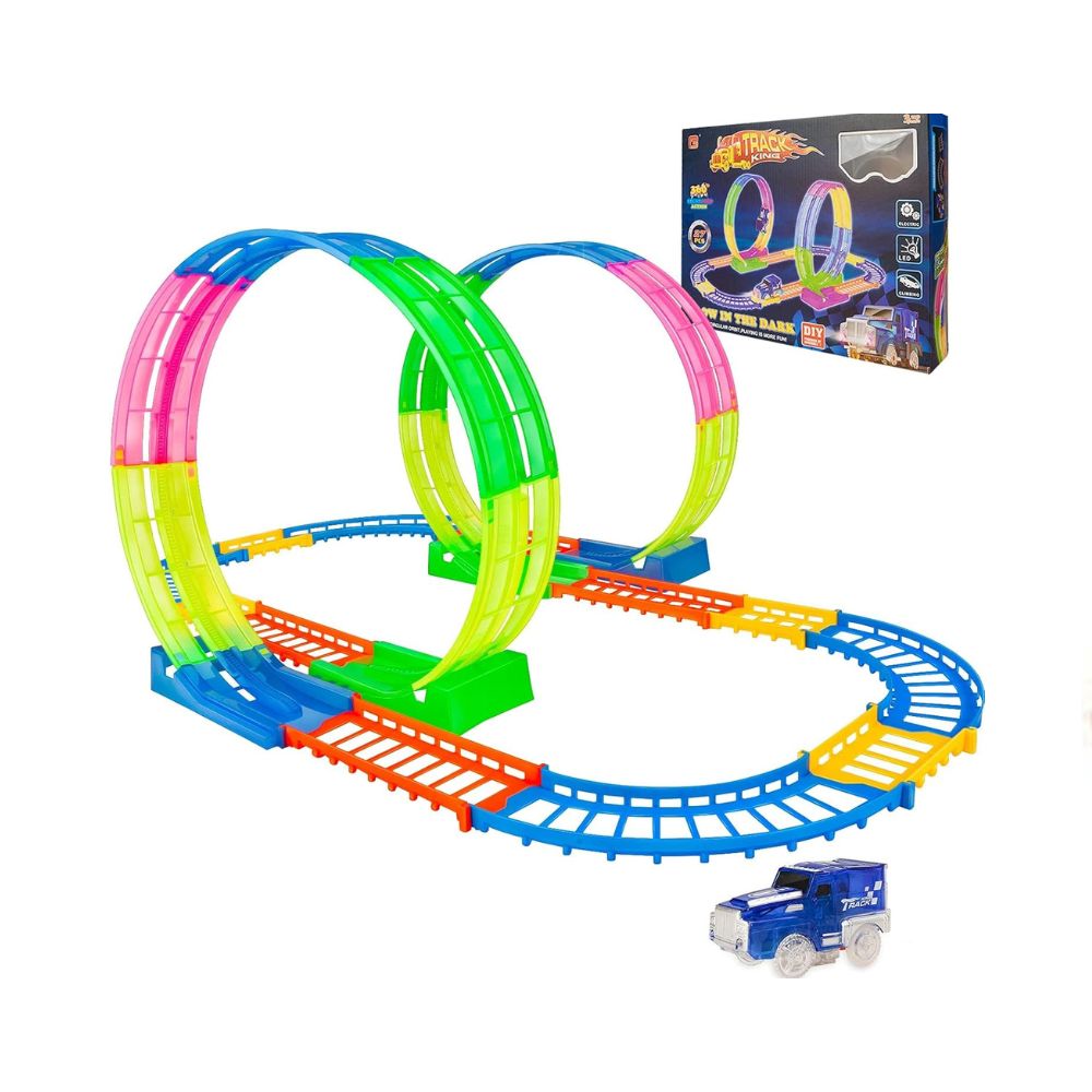 Tracks Glow in the Dark Race Car Track - 101 Multimedia