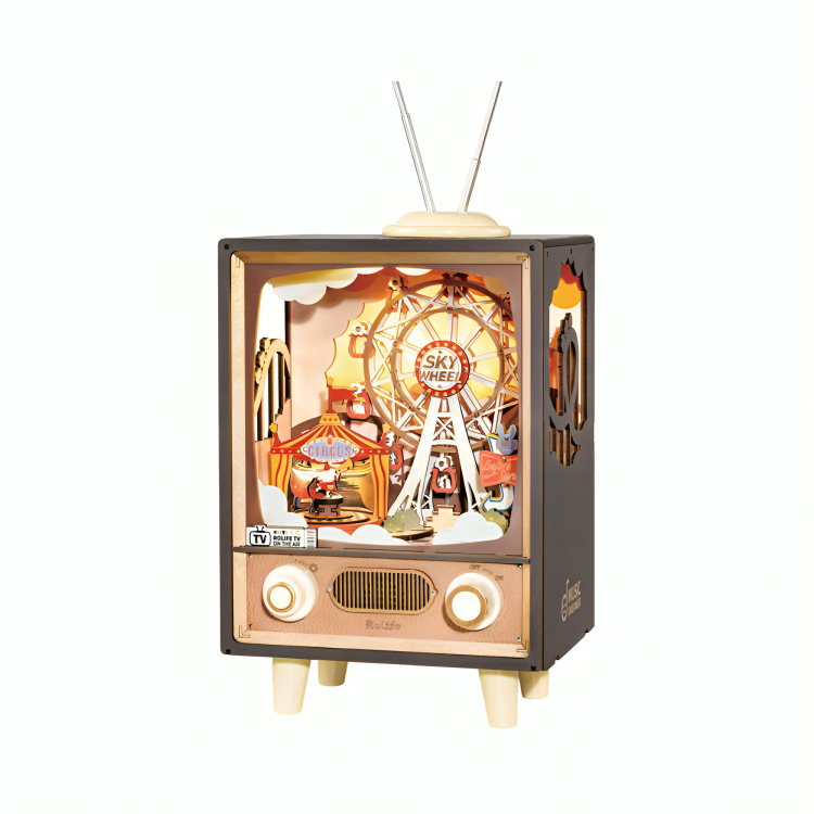 Rolife Sunset Carnival Music Box Wooden Building Kit - 101 Multimedia