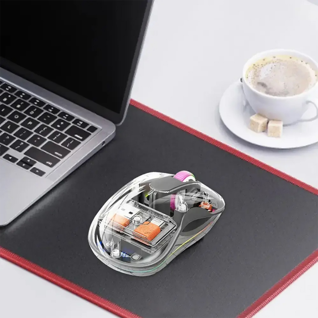 COTECi Crystal Mouse III (Grey, White, Tea Color) - 101 Multimedia