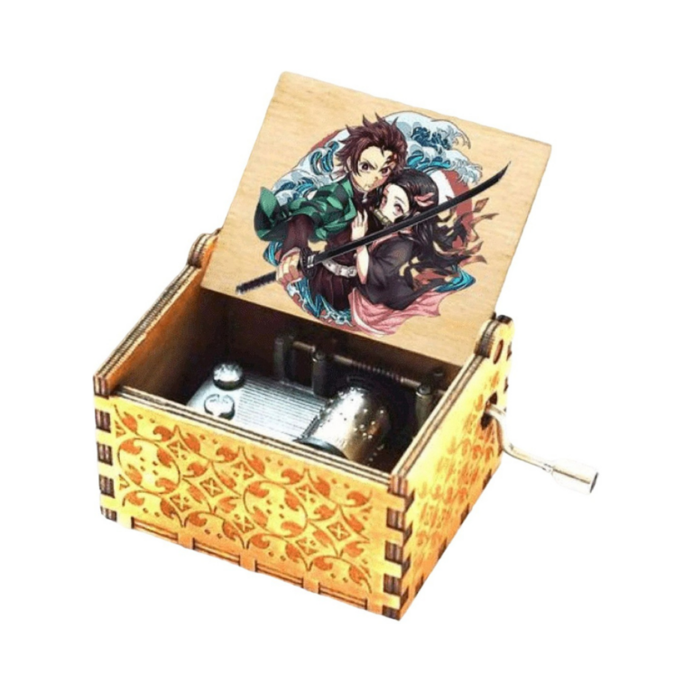 Engraved Wooden Music Box - Demon Slayer Style 2 - 101 Multimedia
