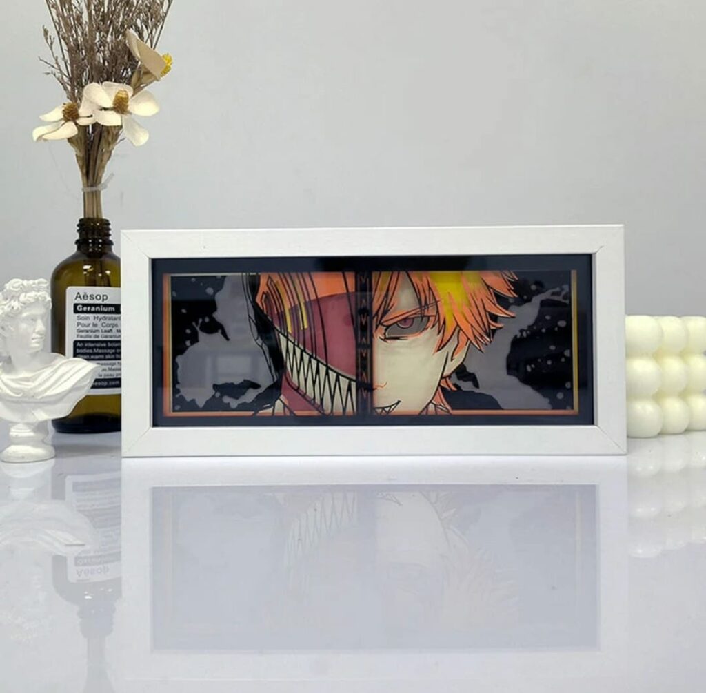 Anime Light Box Chainsaw Man Denji Face Lamp - 101 Multimedia