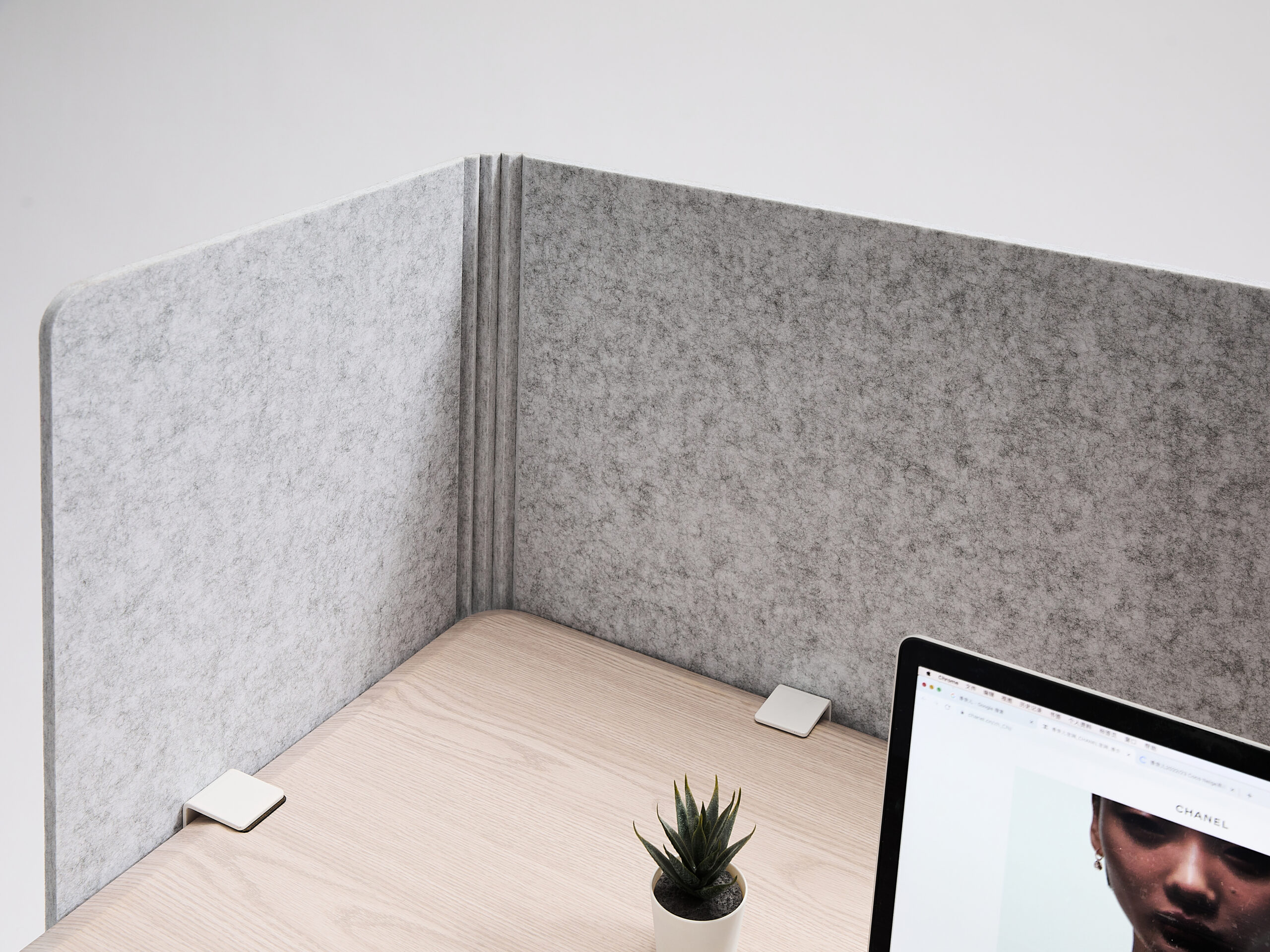 Ofisolution U-Shaped PET Acoustic Desk Screen - 101 Multimedia