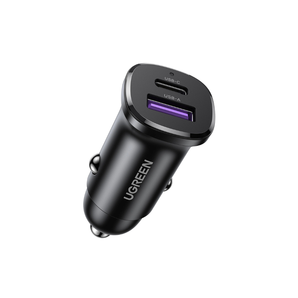 Ugreen - 25845 30W 2-Port Fast Car Charger - 101 Multimedia