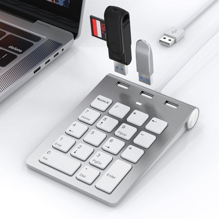 Wired Numeric Keypad With USB Hub - 101 Multimedia