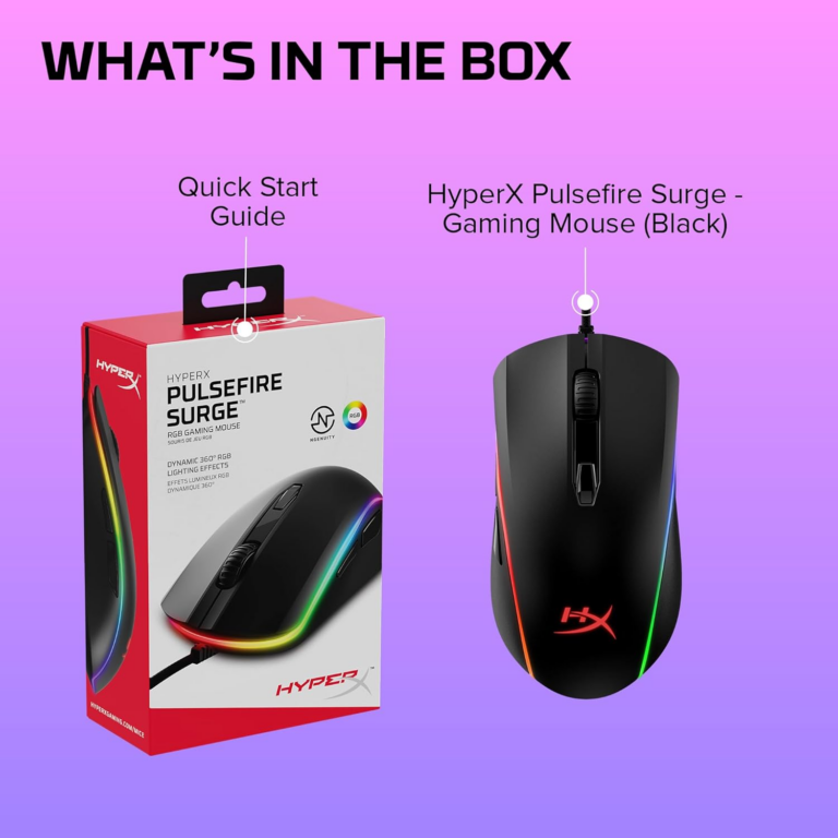 HyperX Pulsefire Surge RGB Wired Optical USB Gaming Mouse - 101 Multimedia